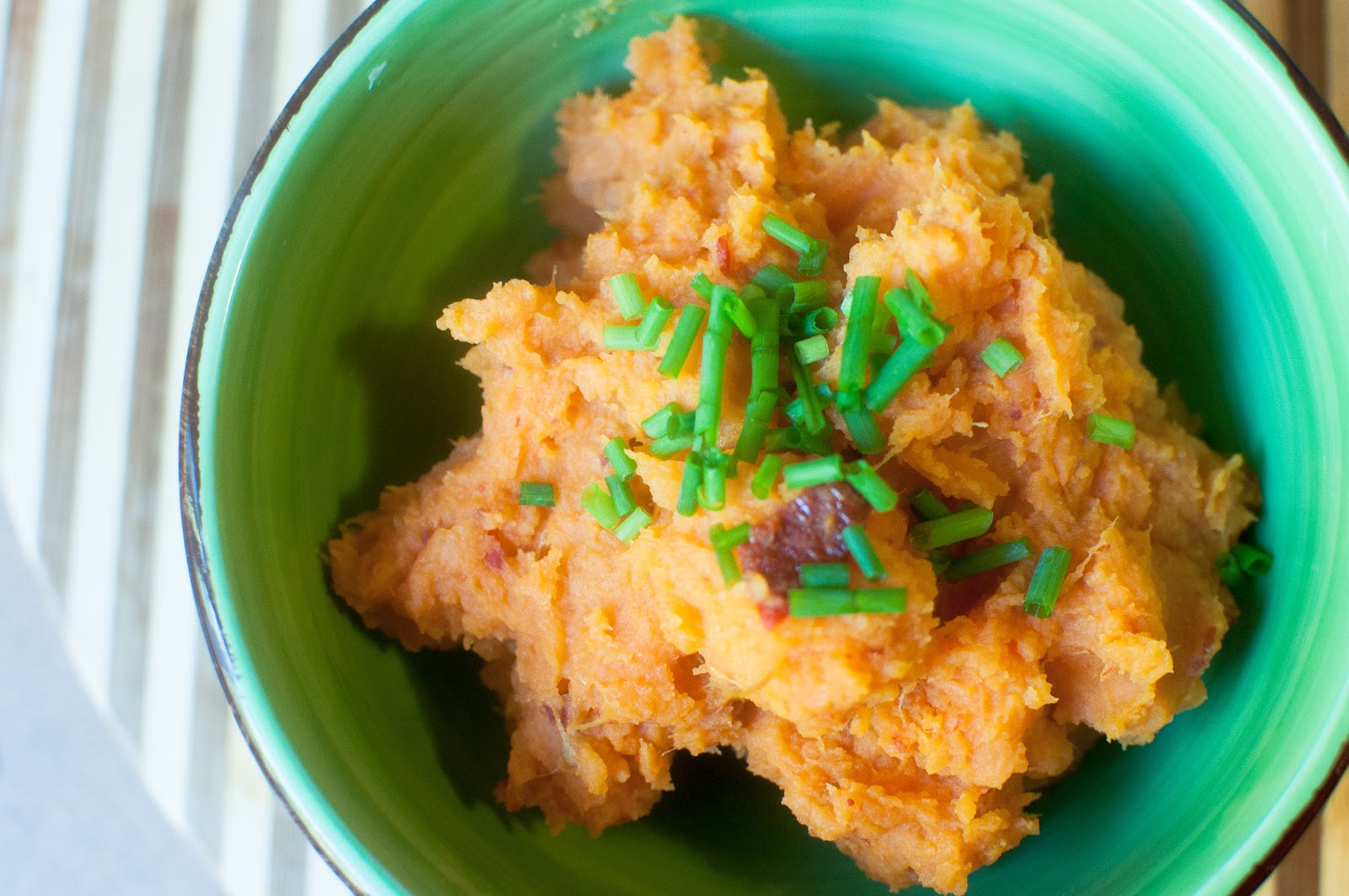 not quite gourmet: Chipotle-Smashed Sweet Potatoes
