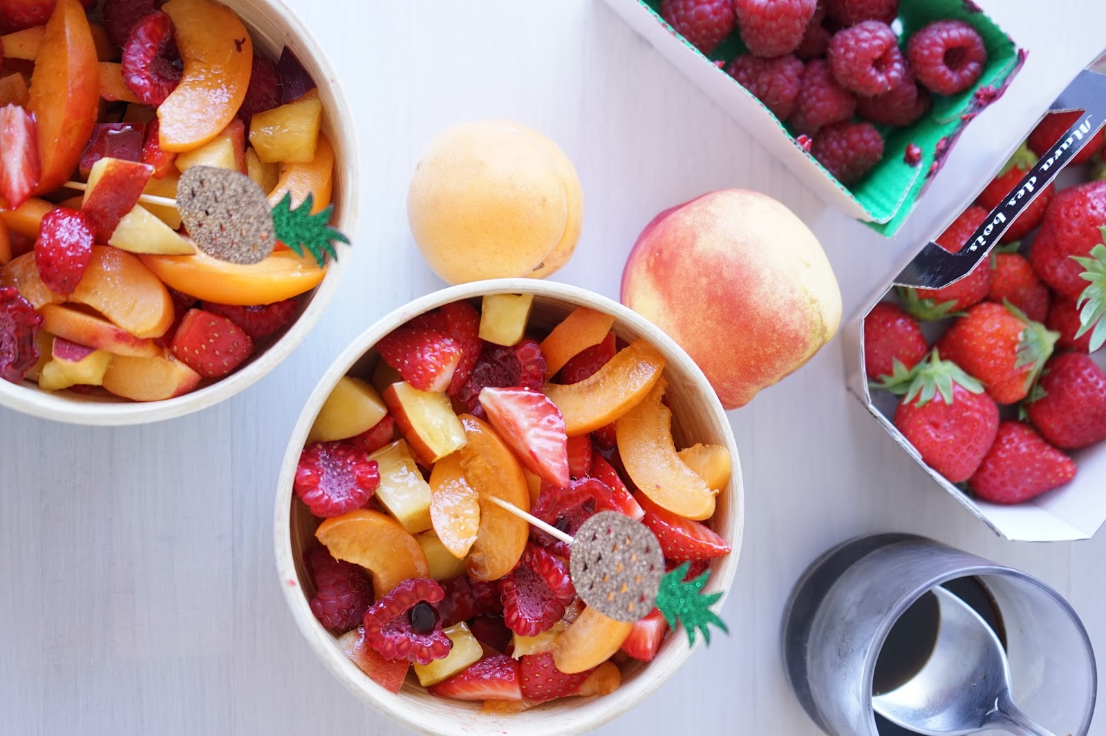 The Cook Time: Salade de fruits, sirop thé aux fruits rouges