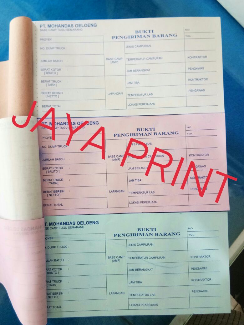 PERCETAKAN NOTA DI SEMARANG: Percetakan Nota Bukti Pengiriman Barang di ...