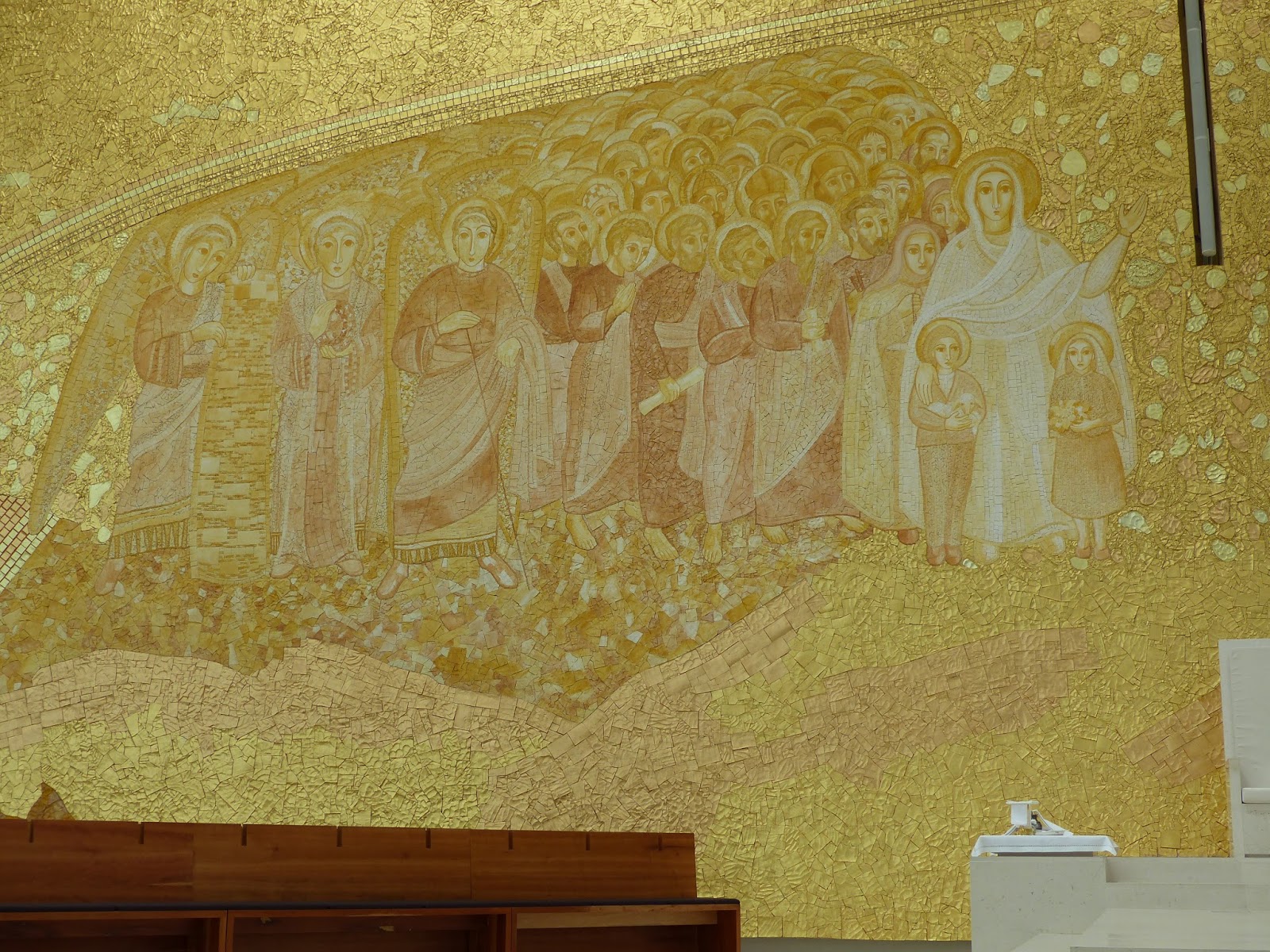 Catholic Pilgrims at Fatima: Basilica of the Most Holy Trinity - Fatima