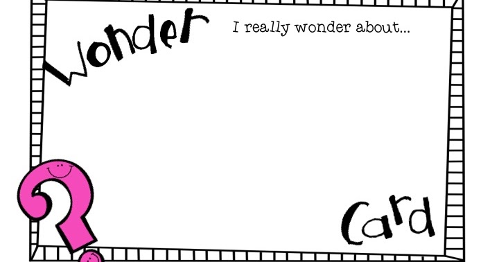 Classroom Freebies Too: What do you wonder?