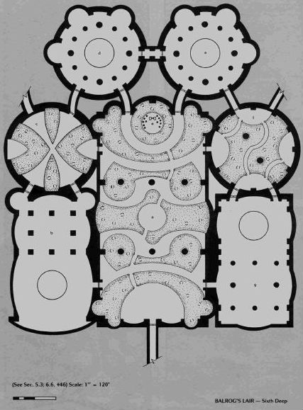 Armchair Gamer: Maps of MERP: The Scale of Moria