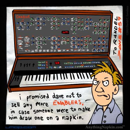 MATRIXSYNTH: Rhodes Chroma Enabler Bar Napkin Synth Art