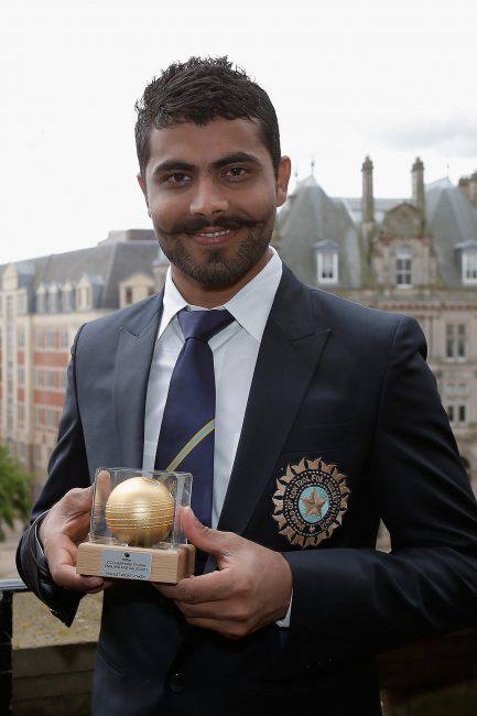 RockStar JADDU!!: Ravindra jadeja with ICC CHAMPIONS TROPHY and his ...