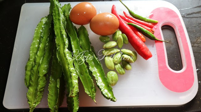 Kacang Botol Goreng Dengan Petai Dan Telur Yang Tersangat Sedap - Azie ...