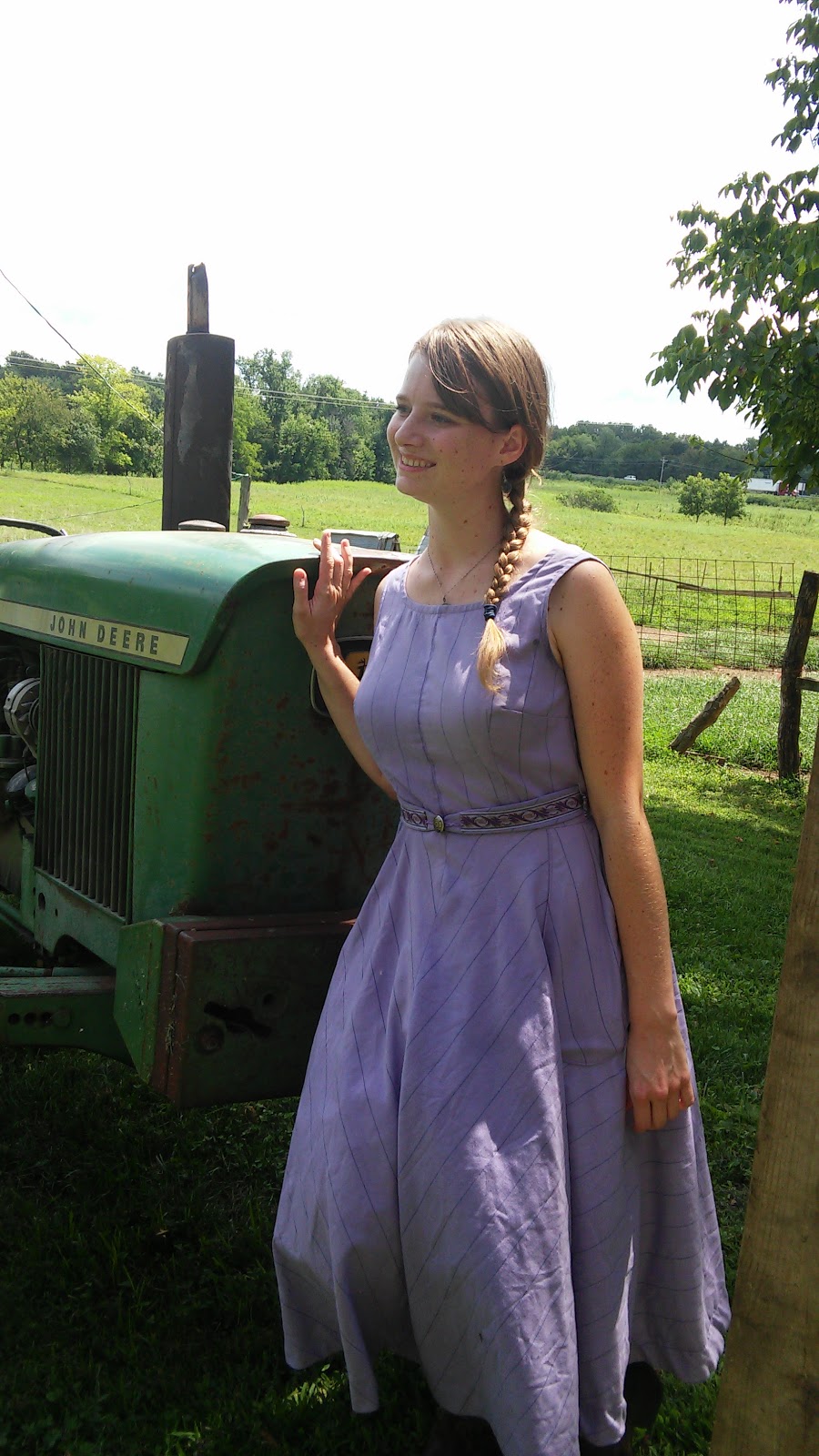 The Sewing Goatherd: The Fantastic Dyed Purple Wrap Dress