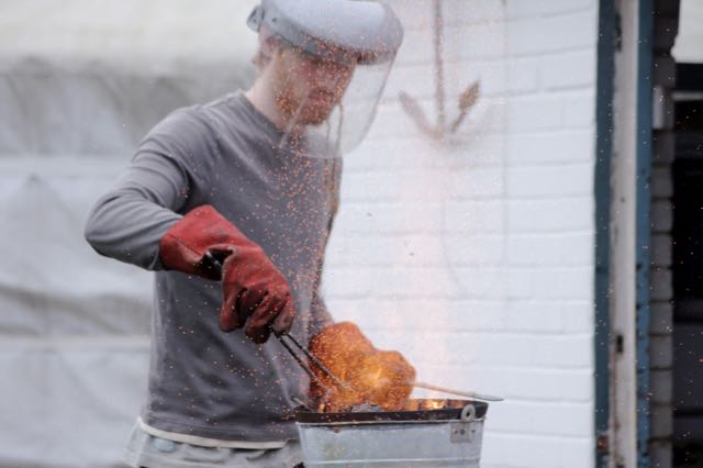Handmade Matt: Horseshoe Trivet - Bushcraft fire Camp Cooker, Camping ...