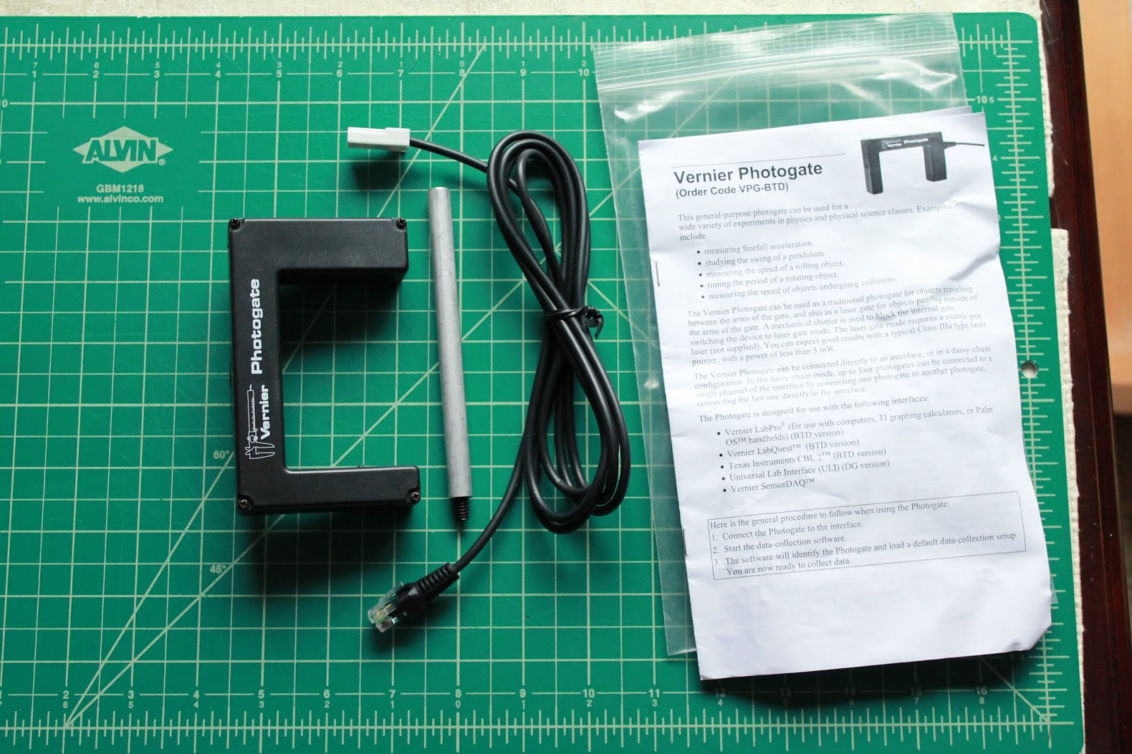 Physics is supposed to be fun!: Vernier Photogate VPG-BTD