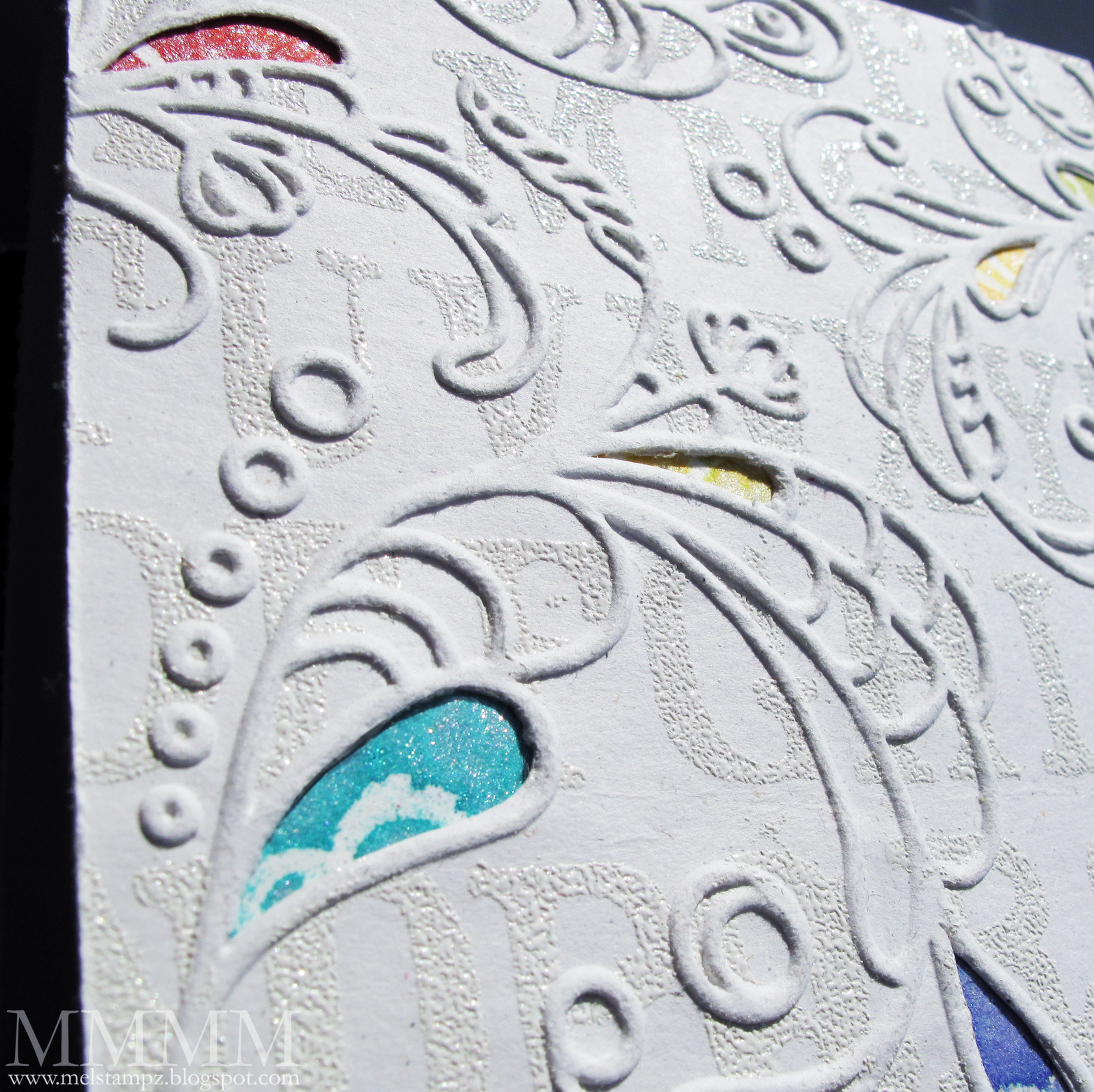 Mel Stampz: Cut out pressure embossing tutorial