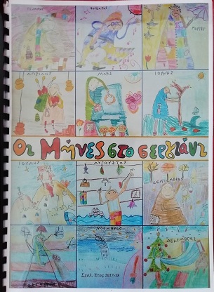 Η Νατα...Λίνα στο Νηπιαγωγείο: ΟΙ ΜΗΝΕΣ ΣΤΟ ΣΕΡΓΙΑΝΙ
