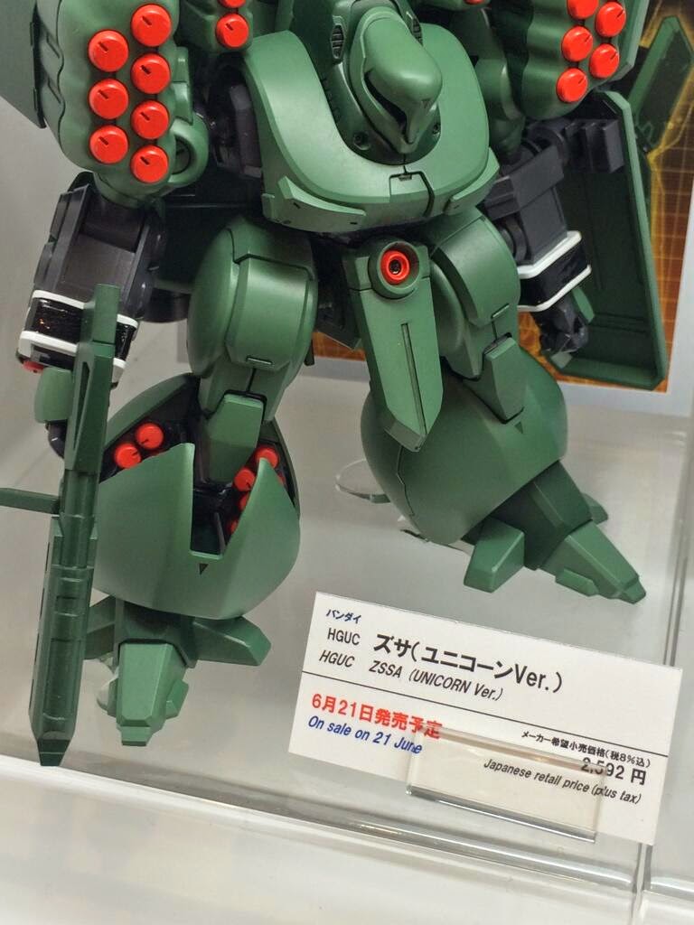 HGUC 1/144 AMX-102 Zssa (Unicorn Ver.) on Display at 53rd Shizuoka ...