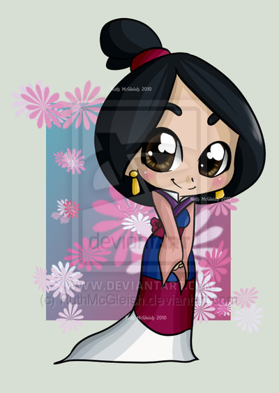 disney_chibi_mulan_by_ruthmcgleish.jpg 400×563 pixels | Princesas ...