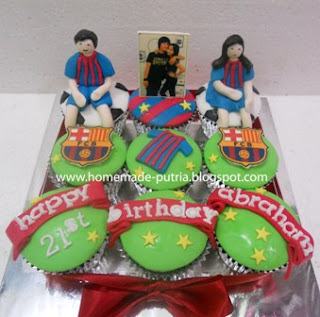 [Order] Barcelona Soccer Cupcake From Mba Selvi Kalimantan | Home Made ...
