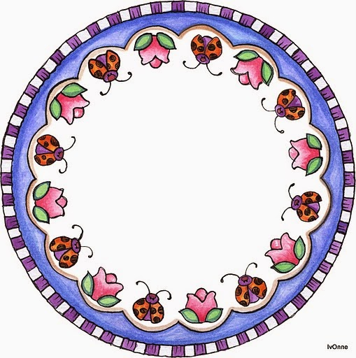 Ladybugs: Free Printable Borders, Frames or Labels. | Oh My Quinceaneras!