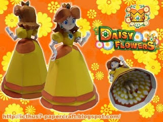 Papercraft - Super Mario Princess Daisy - Papercraft4u | Free ...