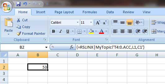 Getting Allen Bradley PLC Or PAC Data Into Excel Using RSLinx Classic
