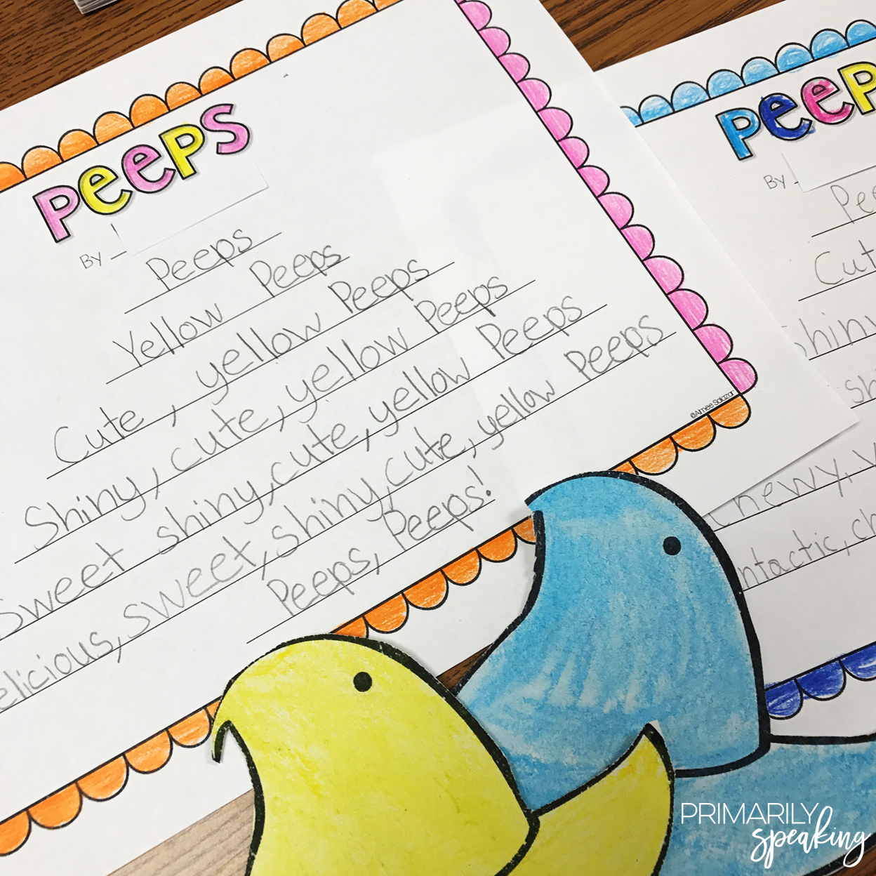 Learning with Peeps {Poetry and a STEM Challenge} | Primarily Speaking
