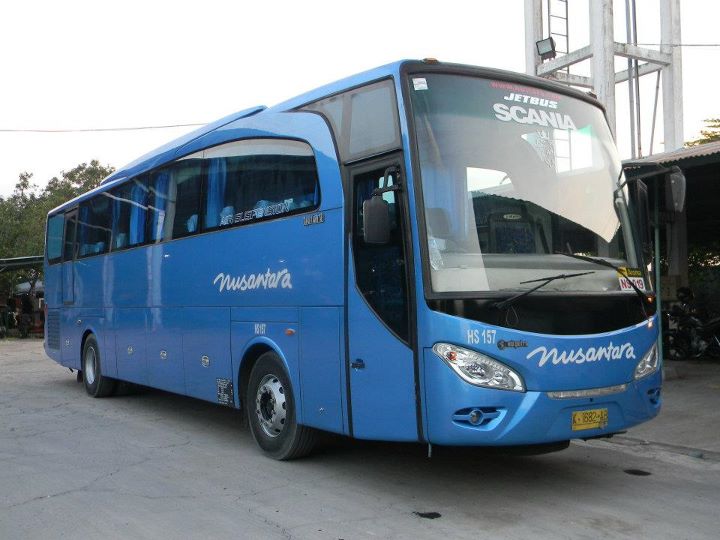 Blue Bus - PO Nusantara | Jetbus Posted by Gallerybus