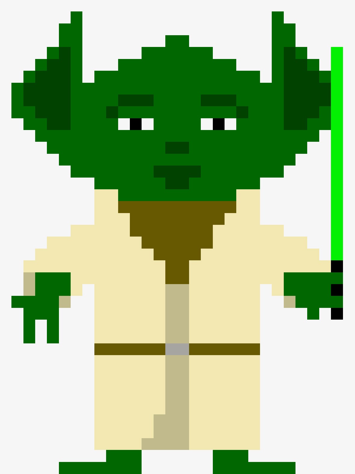 Vicente Ham - Visual Artist: Pixel Art - YODA / Starwars