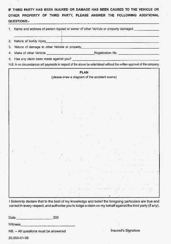 Classic Auto Zone: Adamjee Insurance Motor Claim Form,