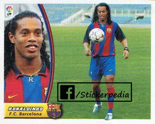 RONALDINHO- CAREER THROUGH FOOTBALL STICKERS