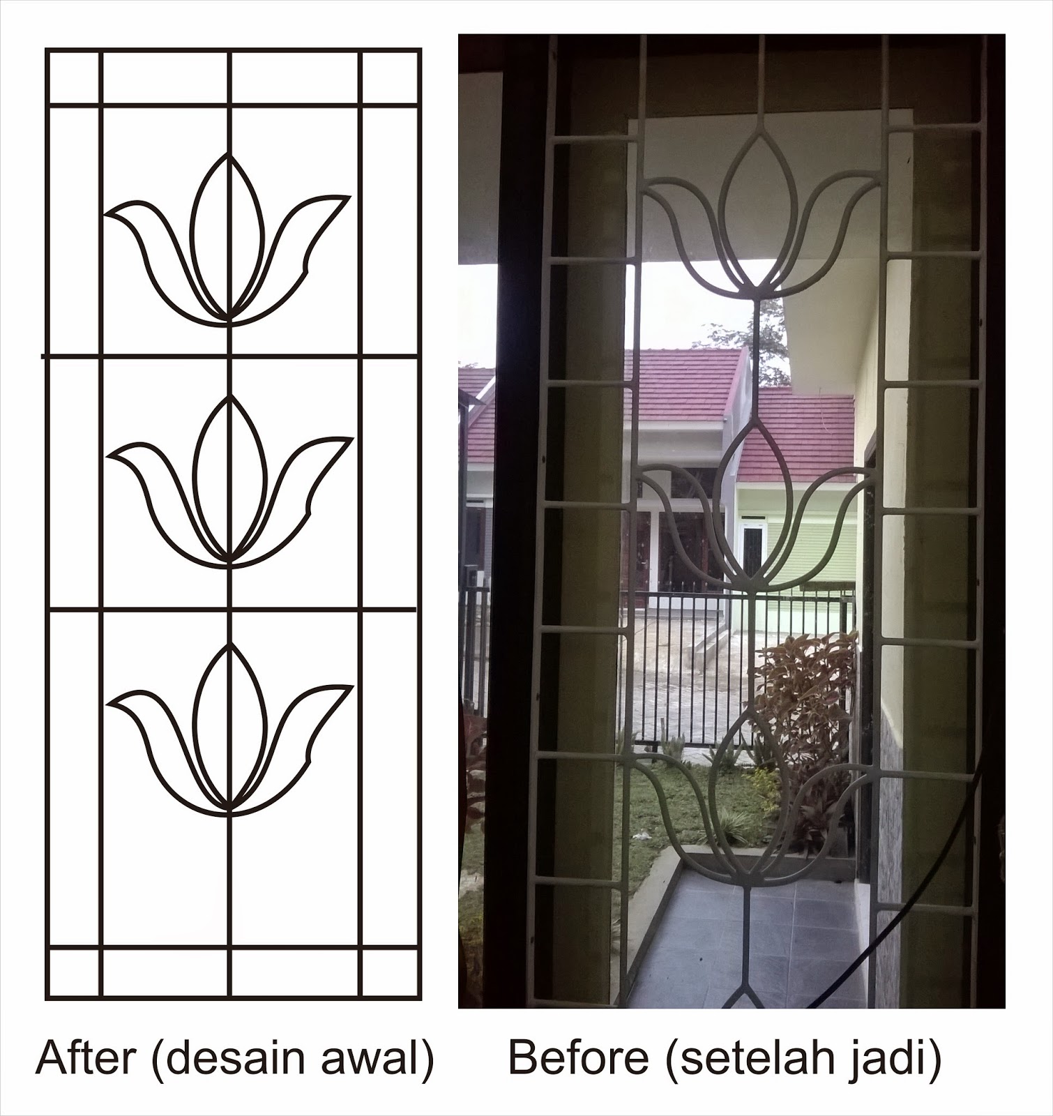 Teralis jendela klasik modern - Le Banna Residence | Malang | Jawa Timur