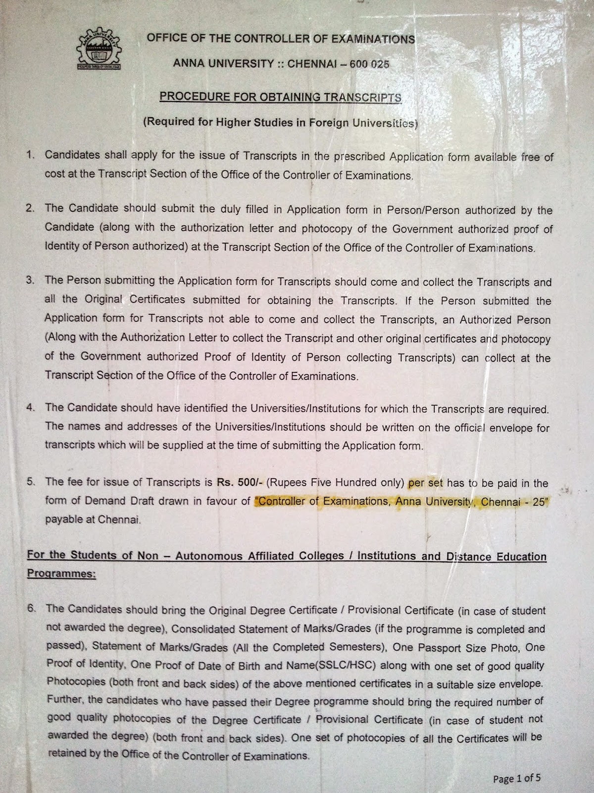 Live life happily: How to apply Transcripts and Provisional Certificate ...