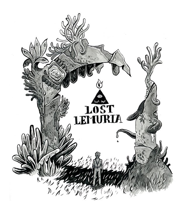 LIVE FROM THE SNAKE FARM: Splash image for Lost Lemuria comic