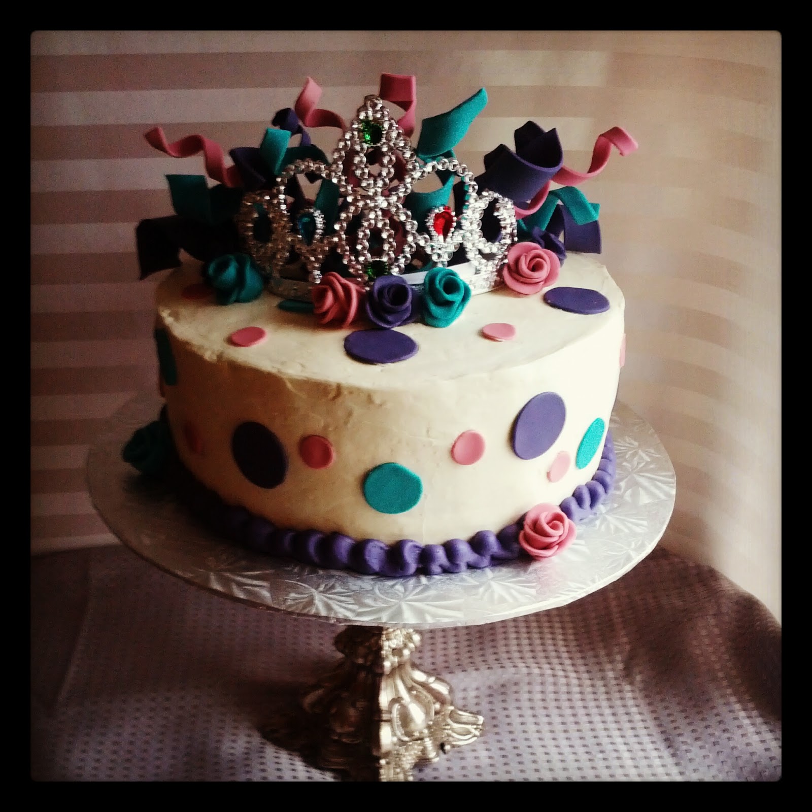 Second Generation Cake Design: Princess Tiara Birthday Cake