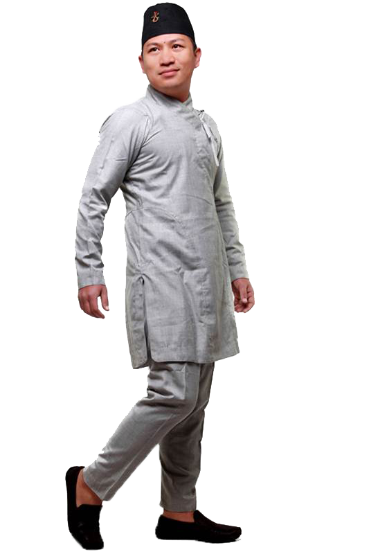 Sky Blue Textured Daura Suruwal - GOOD-DO Shirting Suiting & Tailoring ...