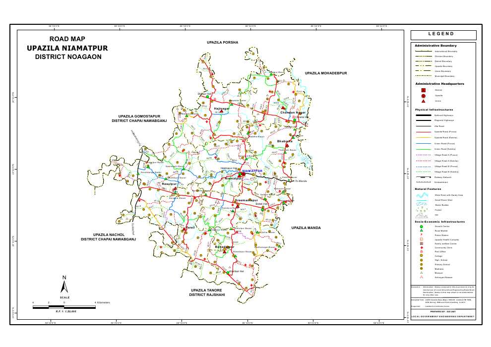 Mouza & Land Use Maps of Niamatpur Upazila, Naogaon, Bangladesh ...