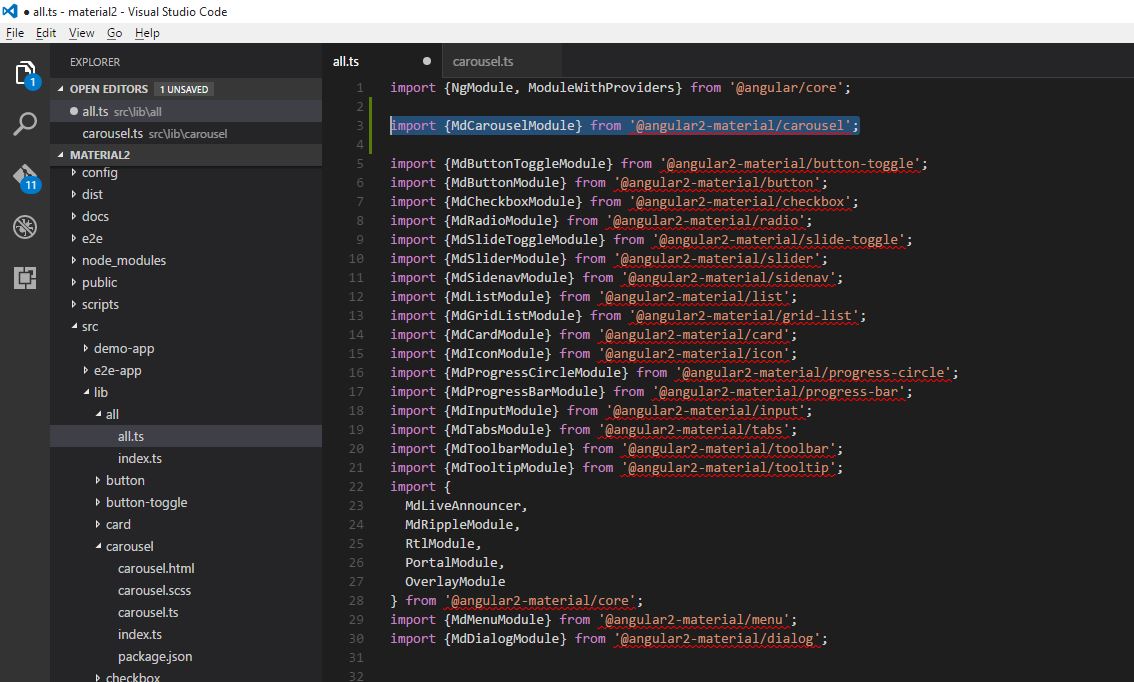 Explore Sitecore: carousel with angular material 2