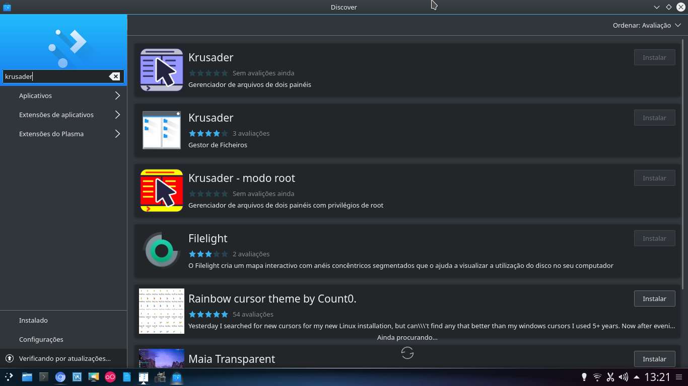 Gerenciador de arquivos krusader para o seu Debian, Ubuntu e derivados
