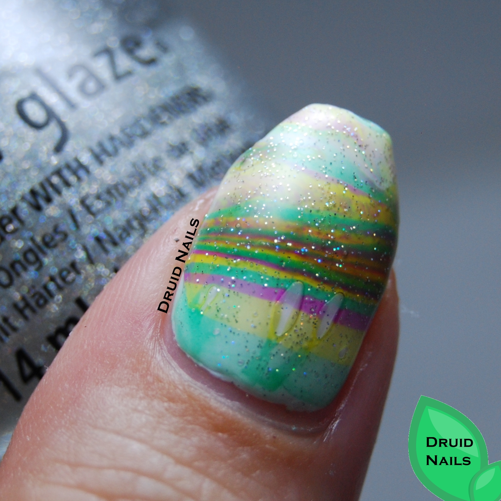 Druid Nails: 40 Great Nail Art Ideas - Red, Yellow & Green