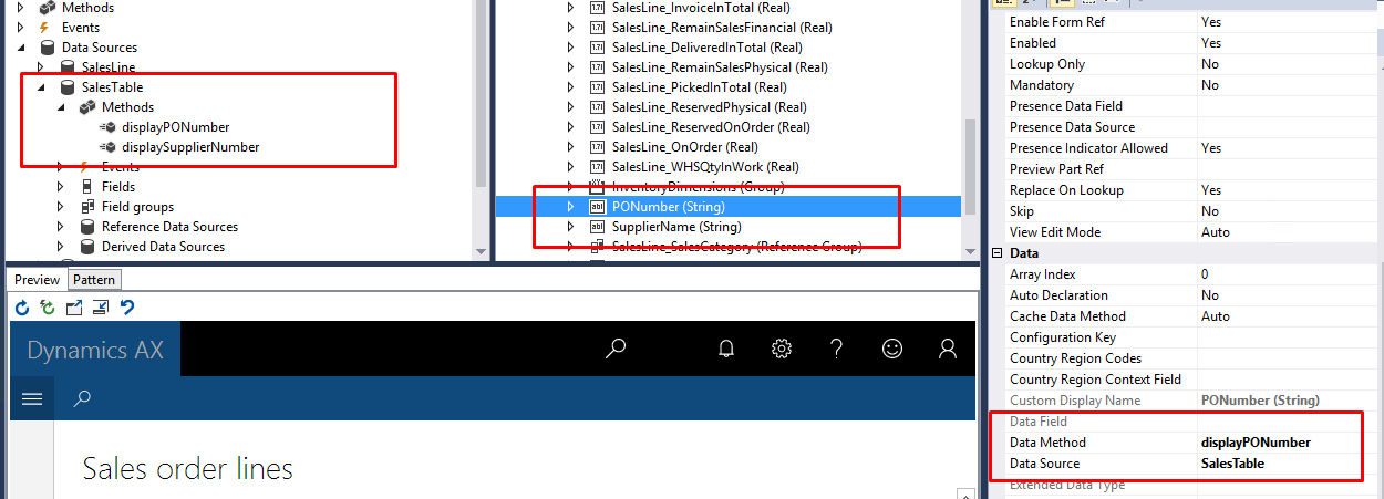 New Display Method In Form Data Source And Display Po Information In Sales Order Detail Form