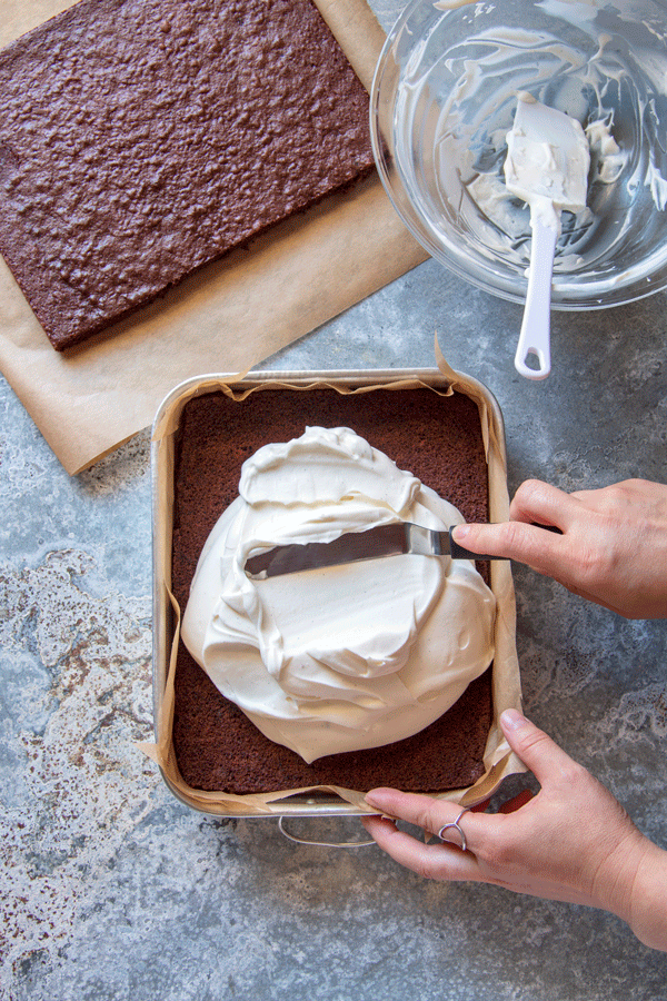 Chocolate kinder milk slice