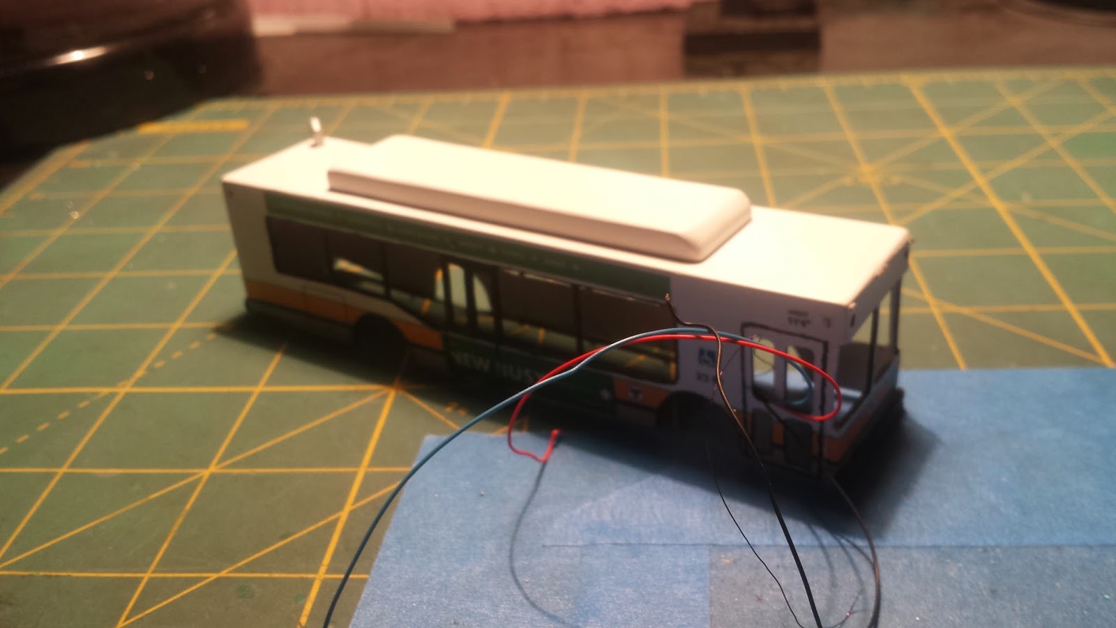 1:87 Automated Model Building: Boston MBTA Transit Bus