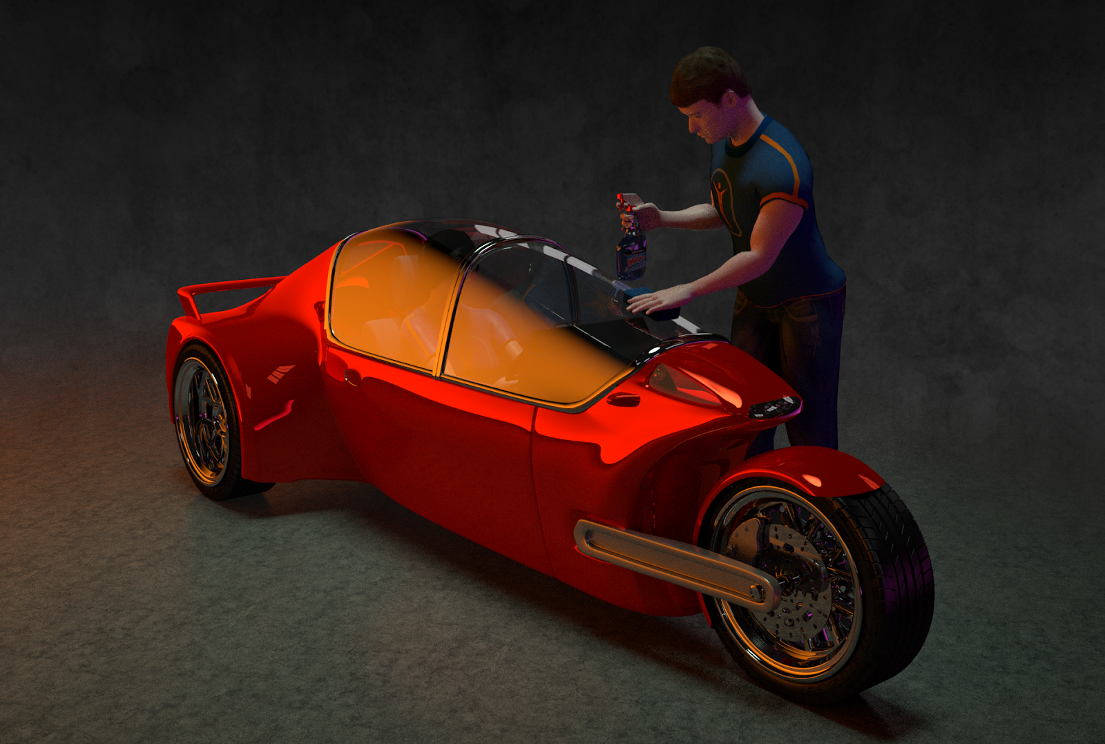 The Tinkers Workshop: Blender Motorcycle Concept Project Part 3