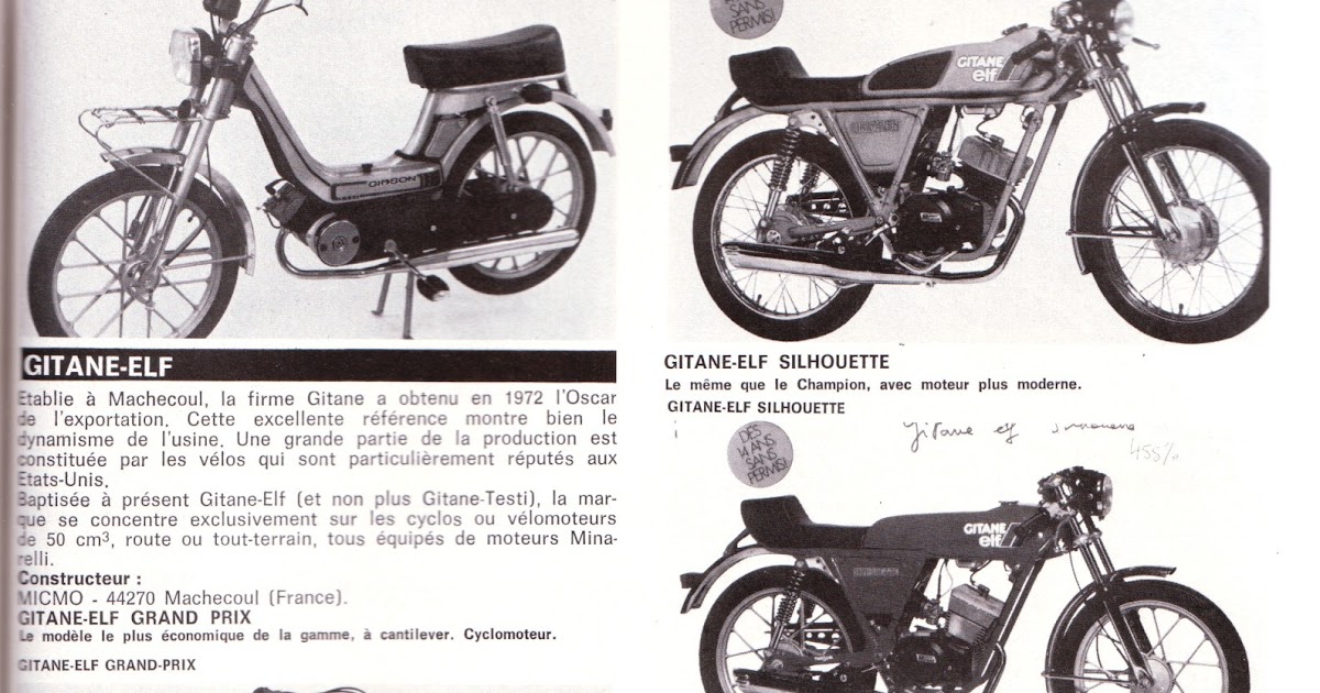 Gitane Testi, Motobécane... et + encore: 1980