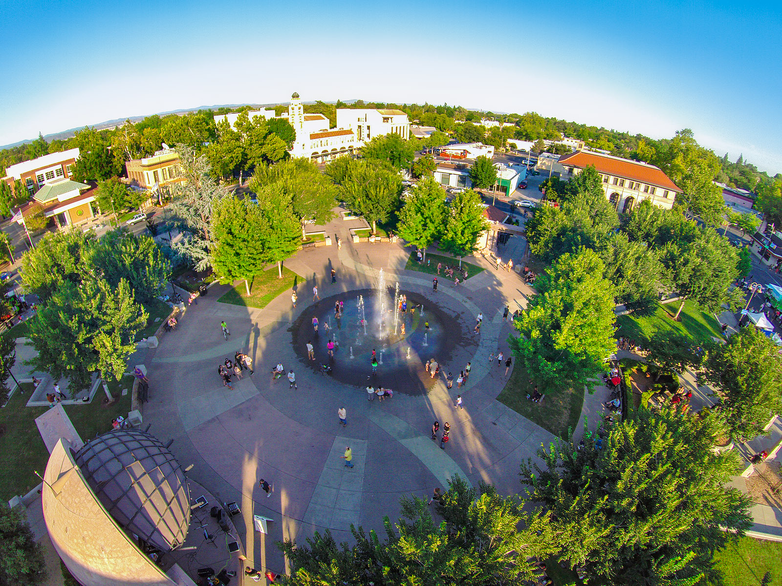 Anthony Dunn Photography: The Chico Thursday Night Market from the Air