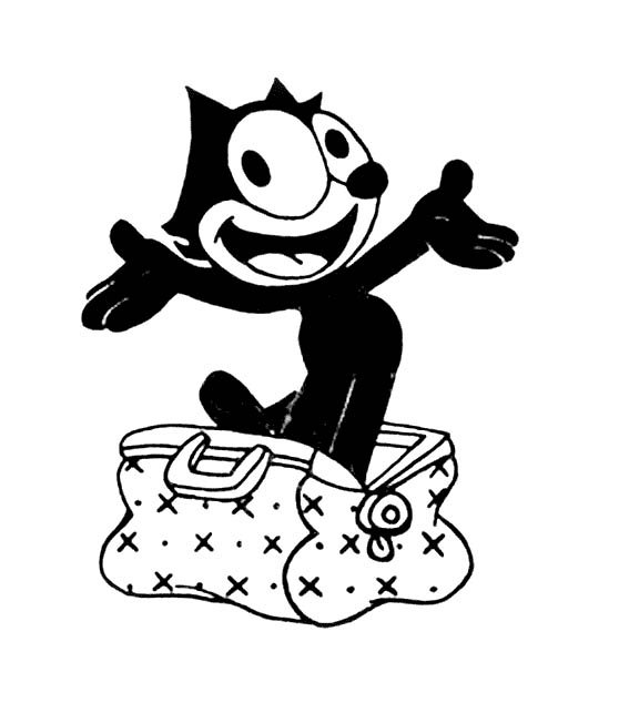 Printable Cartoon Coloring Pages: Felix The Cat Coloring Pages