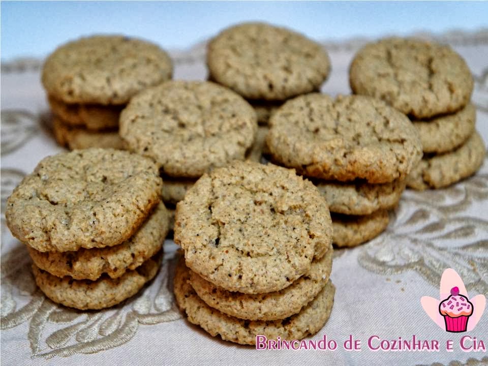 Brincando de Cozinhar e Cia: Cookies de Aveia e Canela
