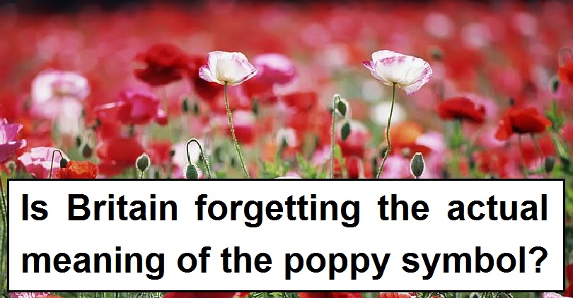 Is Britain forgetting the meaning of the poppy symbol?