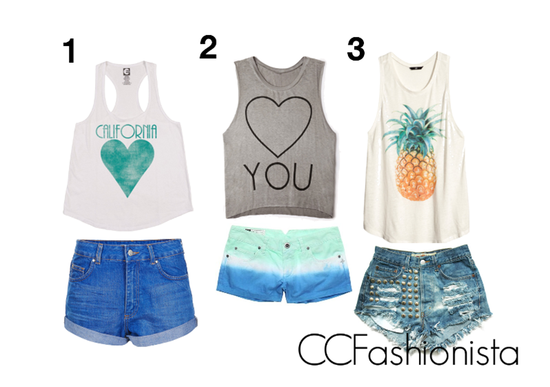 CC Fashionista: Favorite Tanks & Shorts Combos for Summer!