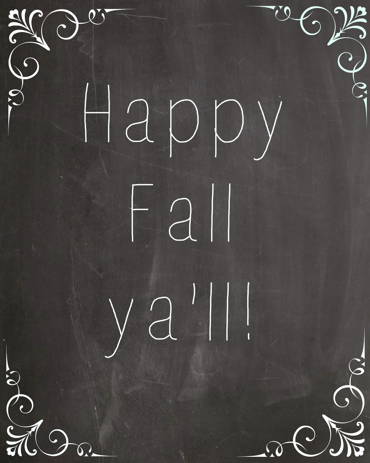 Sweet Willow Company: Fall Chalkboard Prints