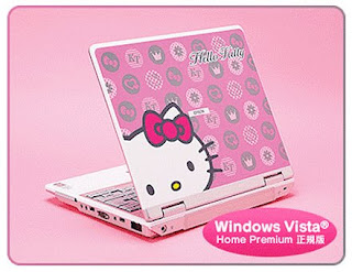 Adhel_Hello Kitty: Laptop Hello Kitty Cantik