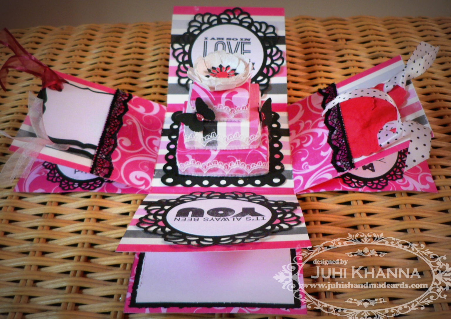 Juhi's Handmade Cards: I made an exploding box