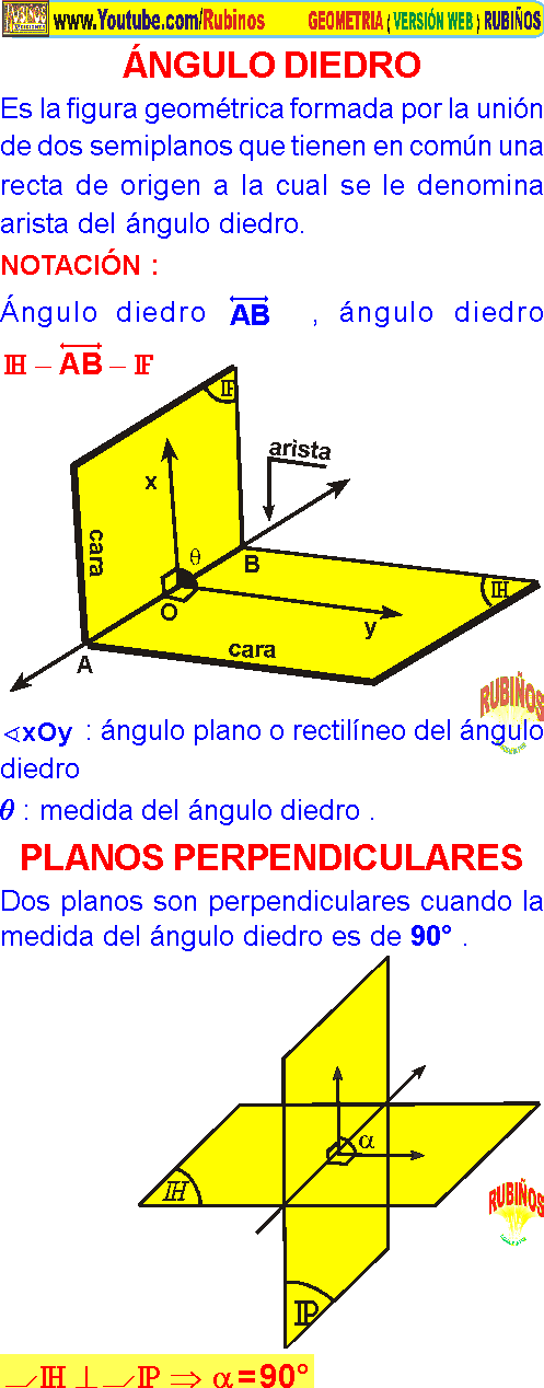 ÁNGULOS EN EL ESPACIO - DIEDROS Y TRIEDROS EJERCICIOS RESUELTOS PDF