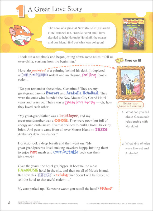 True North: Our Canadian Homeschool: Text Features and Geronimo Stilton