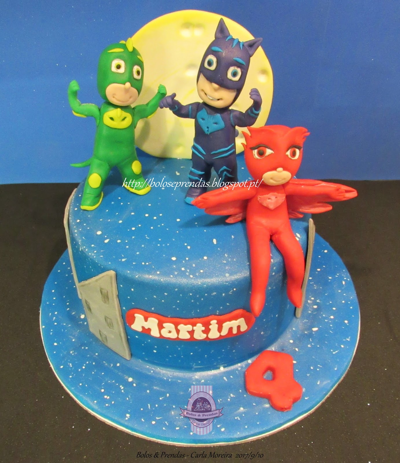 Carla Moreira - Cake Designer: Bolo PJ Masks